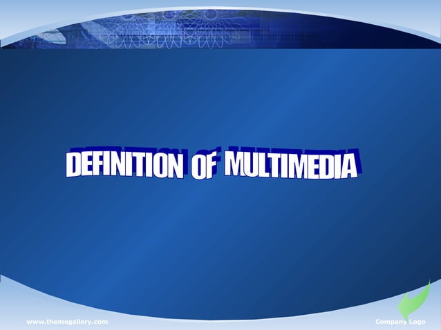 Definition of multimedia | PPT