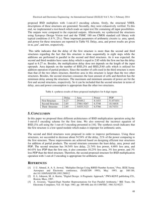 EFFICIENT MULTIPLIERS FOR 1-OUT-OF-3 BINARY SIGNED-DIGIT NUMBER SYSTEM | PDF