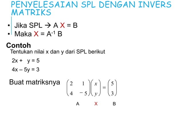 matriks elementer dan invers | PPTX