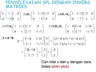 matriks elementer dan invers | PPTX