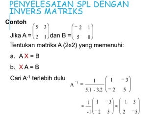 matriks elementer dan invers | PPTX