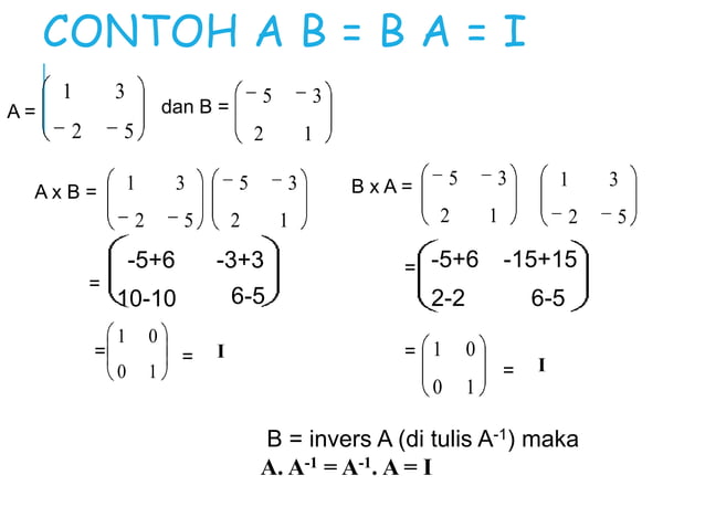 matriks elementer dan invers | PPTX