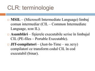 Revizuirea framework .NET