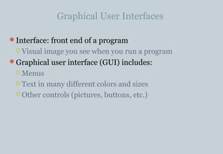 4.C# | PPT | Operating Systems | Computer Software and Applications