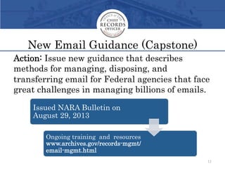 Transforming Federal Records Management - AIIM 2014 Conference Session ...