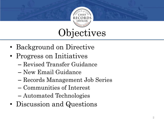Transforming Federal Records Management - AIIM 2014 Conference Session ...