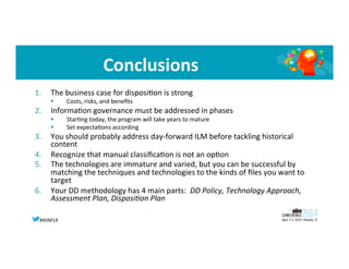 The Good, The Bad, and The Ugly of Defensible Disposition | PPT