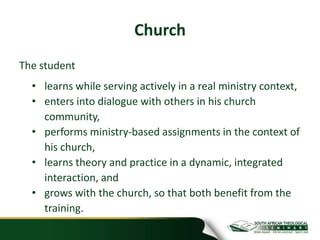 Philosophy of Ministry of SATS | PPTX