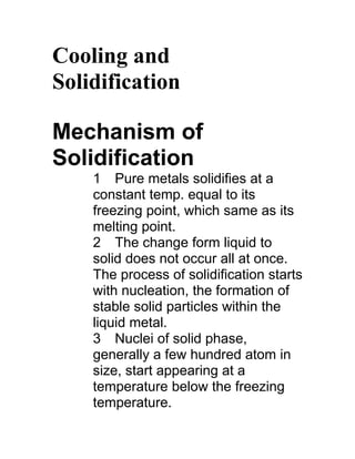 IIIE SECTION A MANUFACTURING TECHNOLOGY NOTES 4.melting,pouring,feeding ...