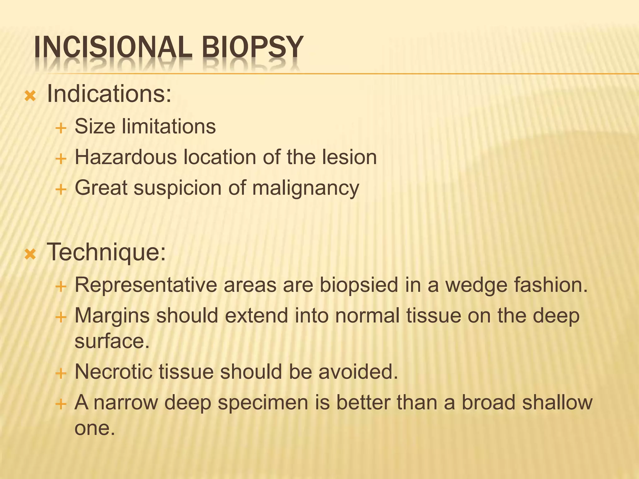 Biopsy ( oral pathology) | PPTX