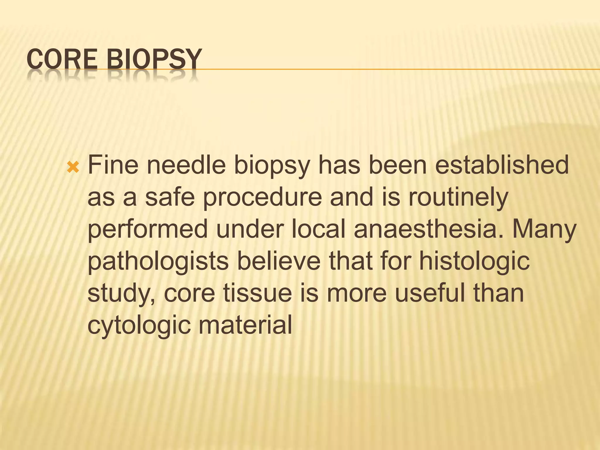 Biopsy ( oral pathology) | PPTX