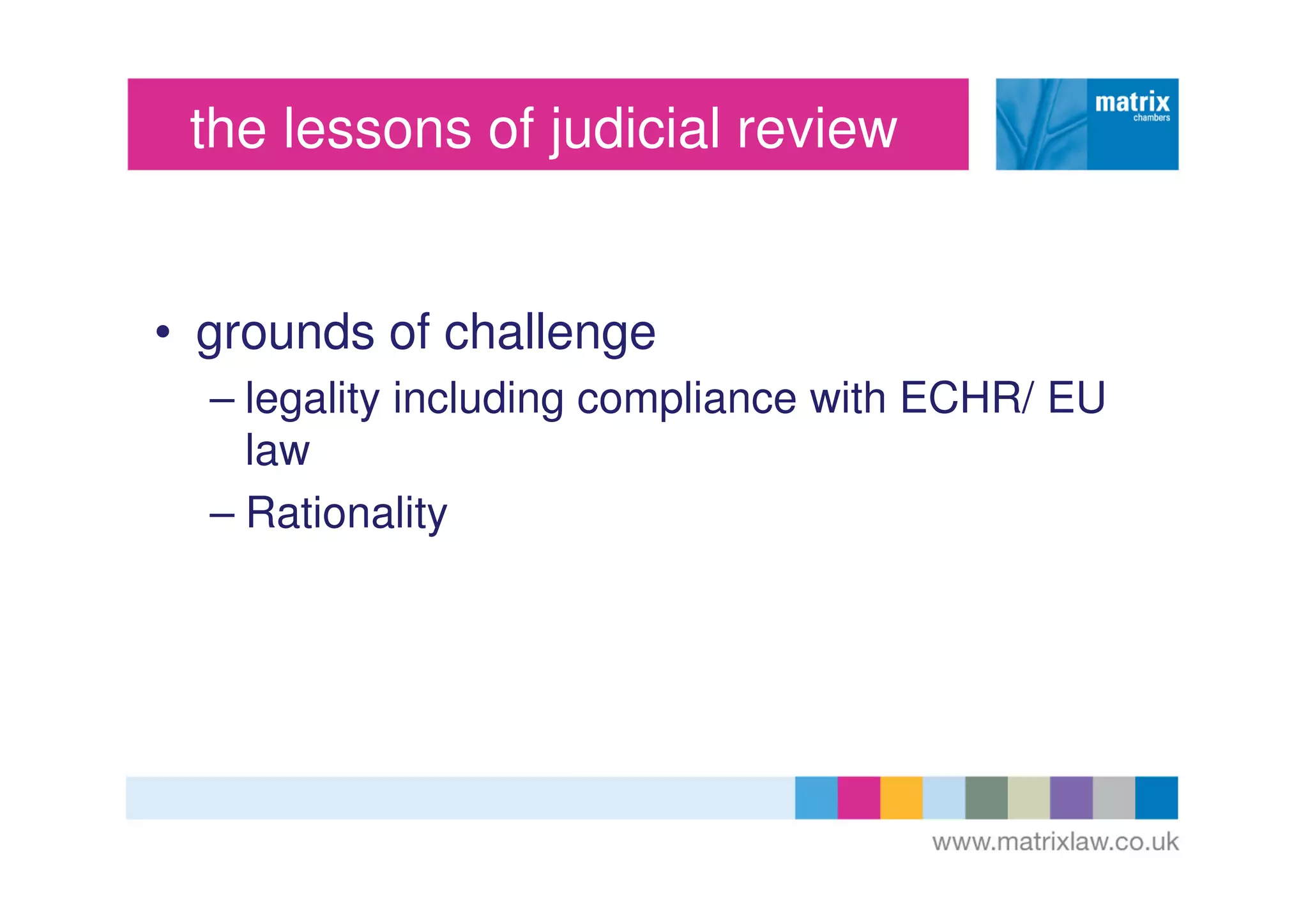Judicial Reviews learning and the future | PDF | Legal Services ...
