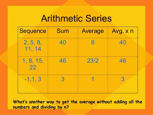 4.8 --arithmetic-sequences