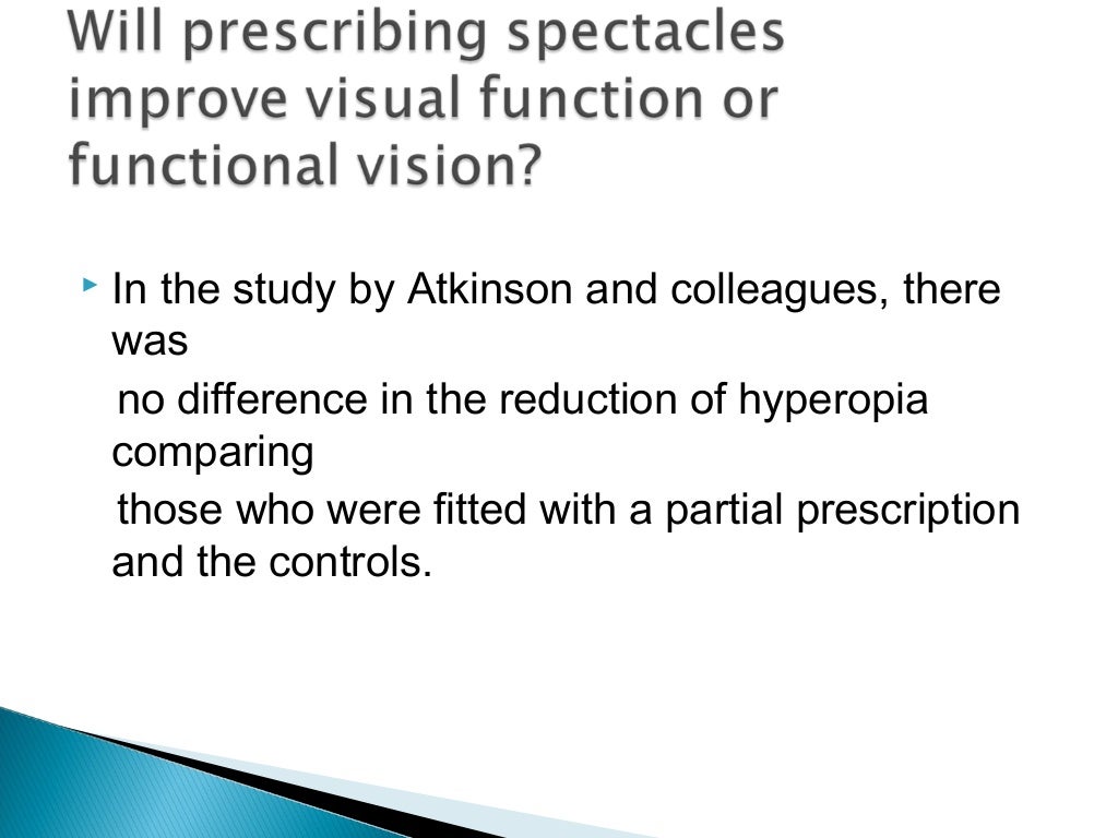4.0 guidelines for prescribing glasses in children | PPT
