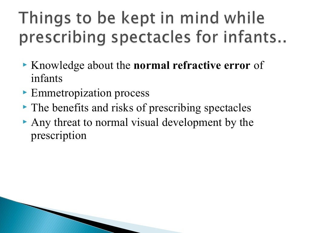 4.0 guidelines for prescribing glasses in children | PPT