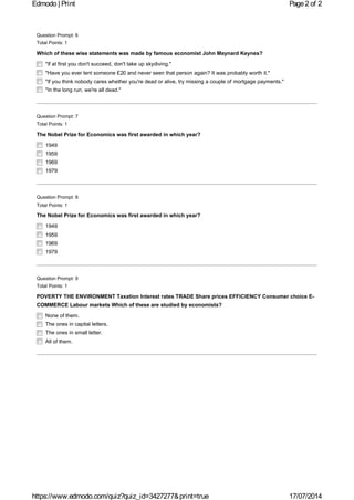 4. how u doin on why study economics (edmodo) | PDF