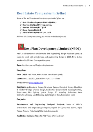 real estate business in sylhet (final) | DOCX