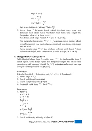 4. fungsi invers | PDF
