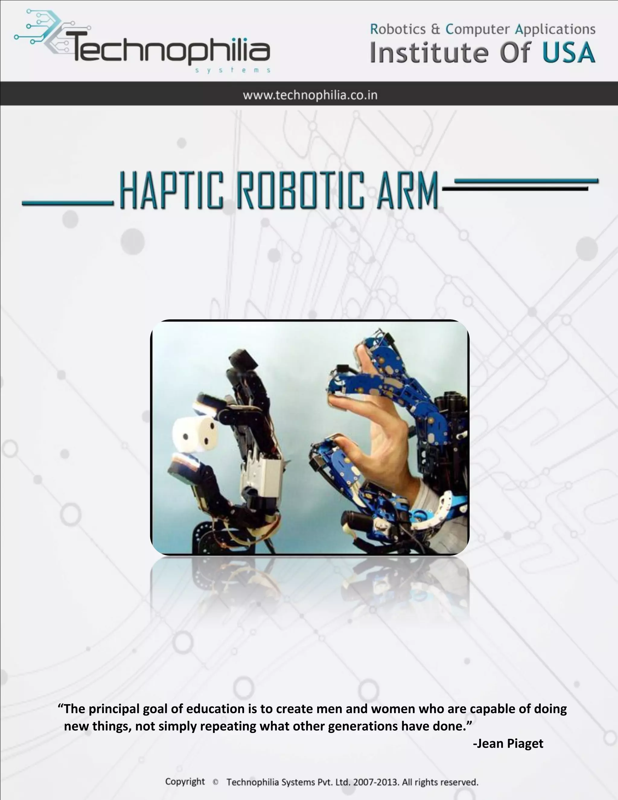 4. haptic robotic arm | PDF | Computer Peripherals | Computing