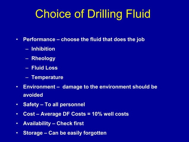 Drilling Fluids Mud | PPT | Chemistry | Science
