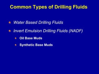 Drilling Fluids Mud | PPT | Chemistry | Science
