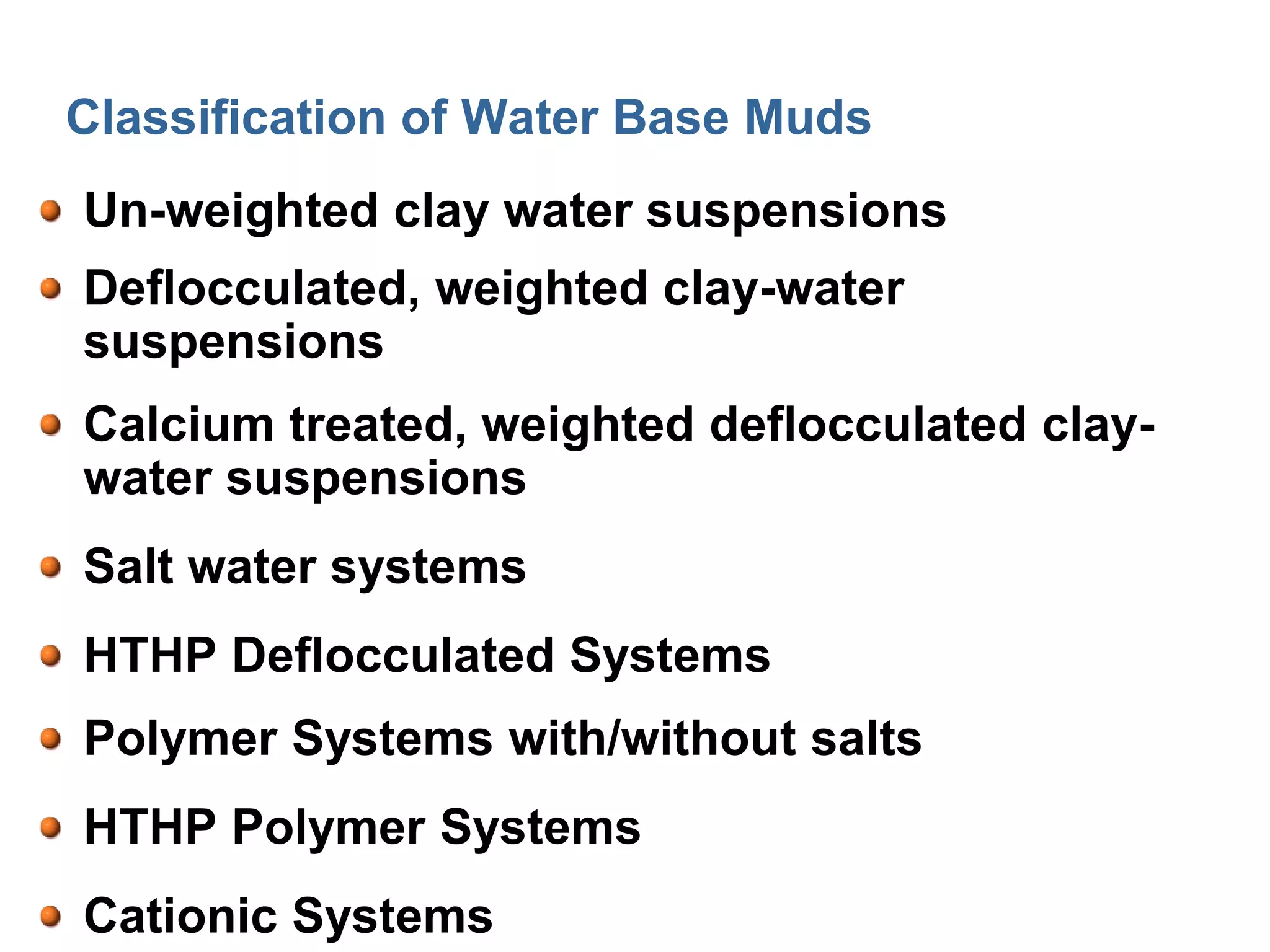 Water Base Muds | PPT