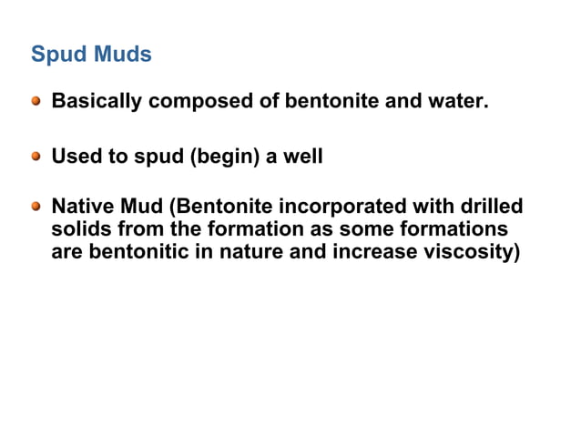 Water Base Muds | PPT | Chemistry | Science