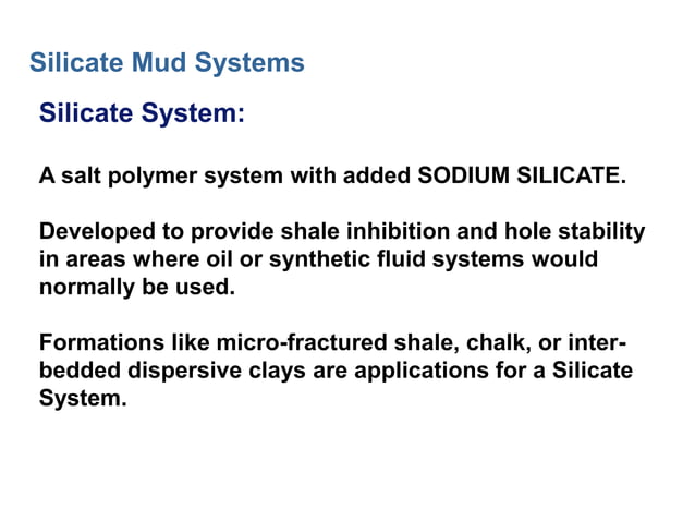 Water Base Muds | PPT | Chemistry | Science