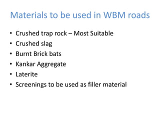 4. wbm roads 10 sep | PPTX