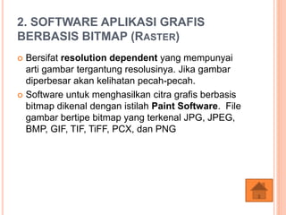 Software Aplikasi Grafis Berbasis Bitmap dan Vektor | PPT