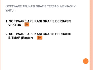 Software Aplikasi Grafis Berbasis Bitmap dan Vektor | PPT