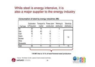 Impacts of energy developments on the steel industry by Marcel Genet ...