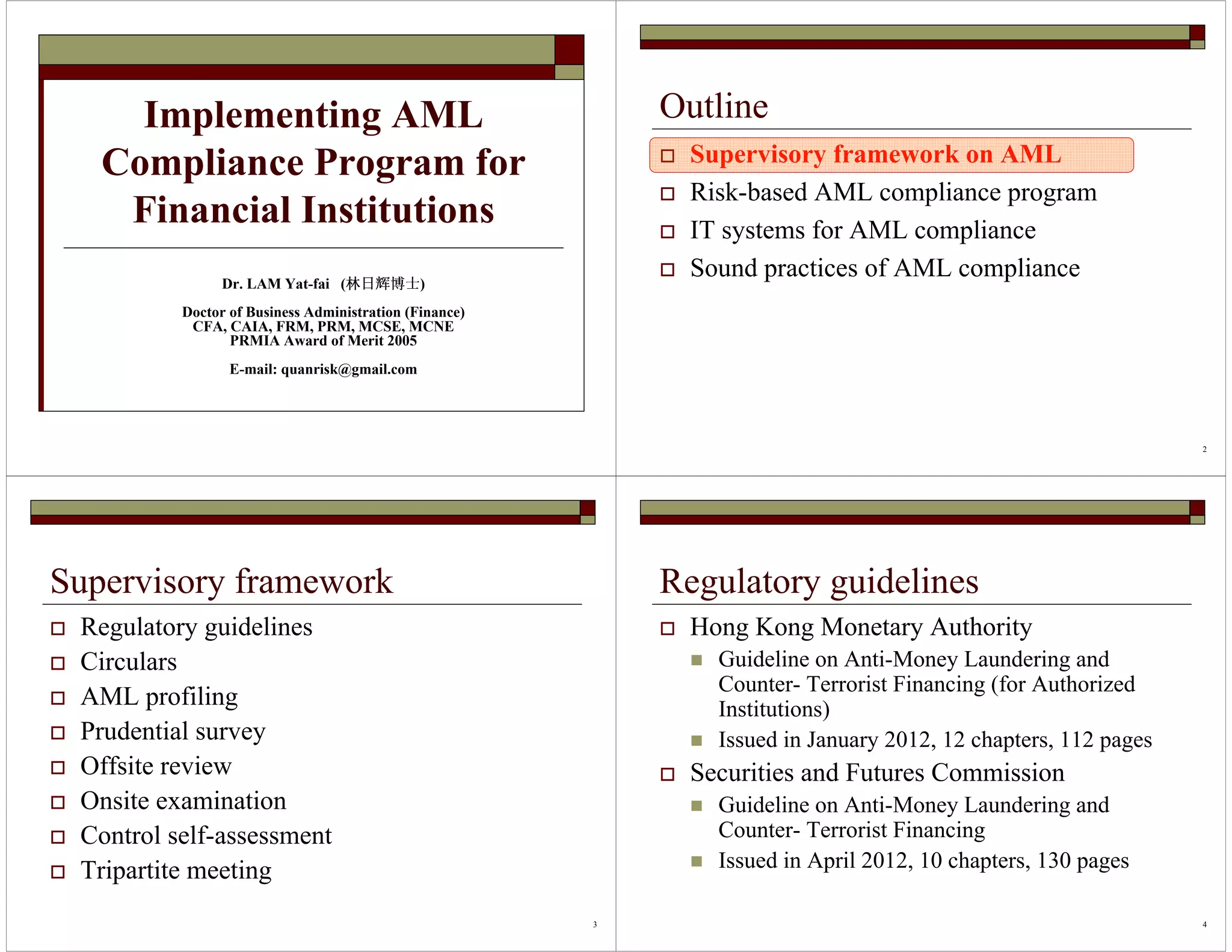 4. op risk and aml | PDF