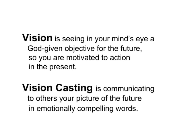 Vision Casting | PPTX