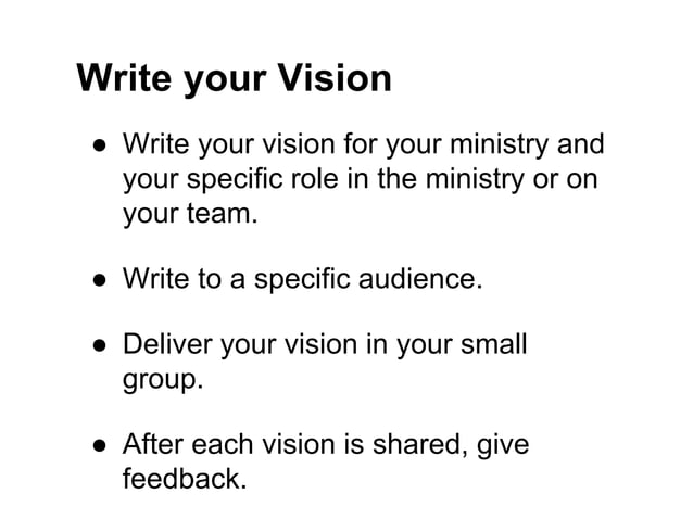 Vision Casting | PPTX