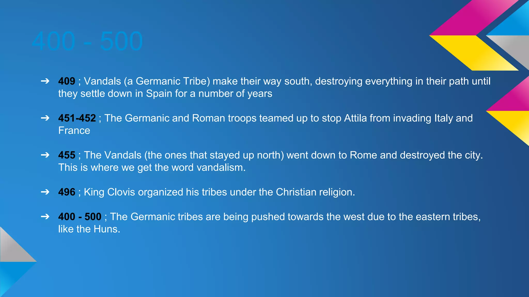 Timeline of Barbarian Invasions | PPTX