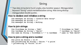 Materi 4 String dan Boolean Expression | PPT