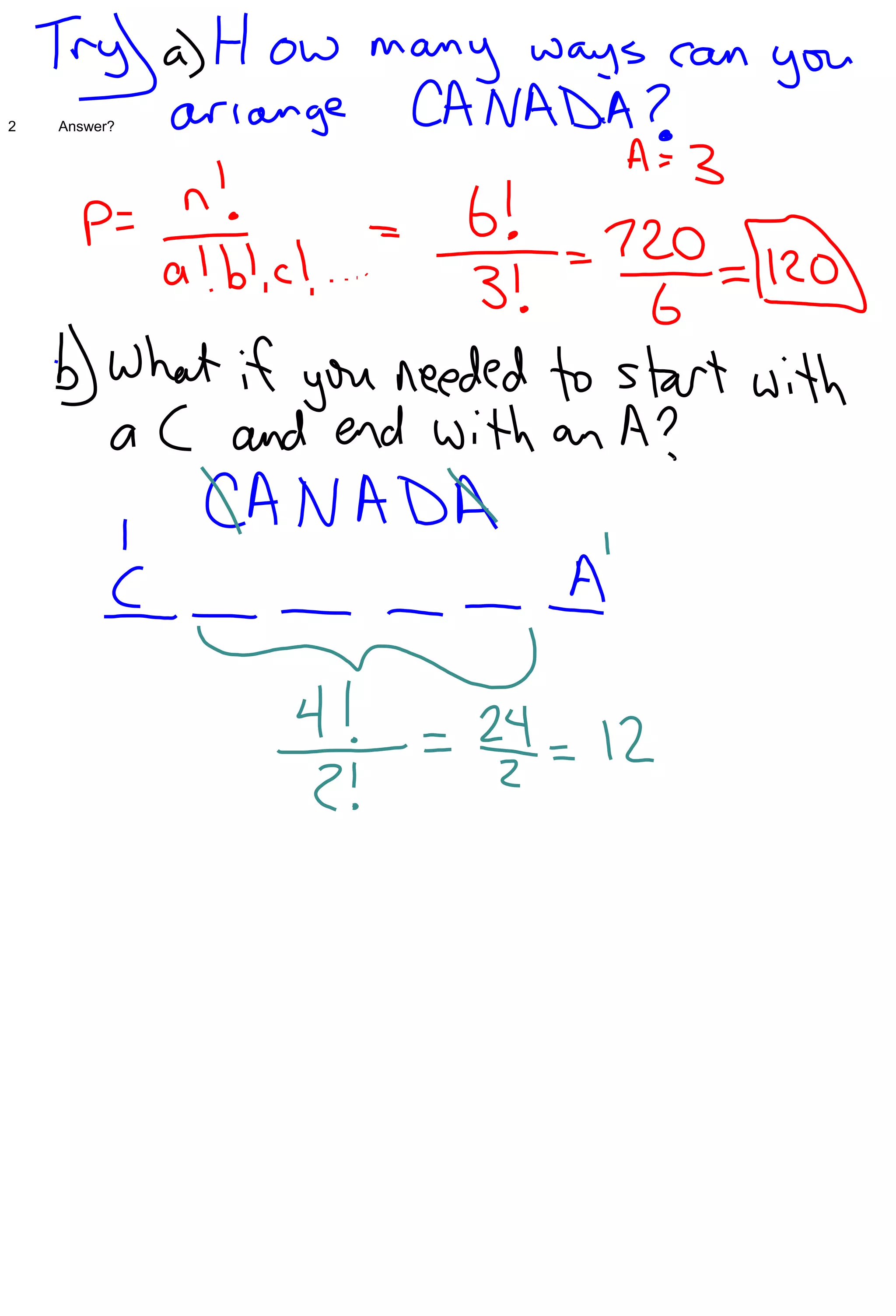 4.4 permutations where objects are identical | PPTX