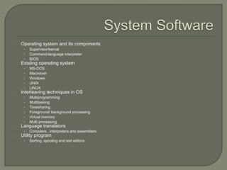 Hardware software components | PPT