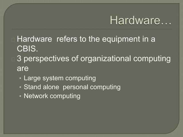 Hardware software components | PPT