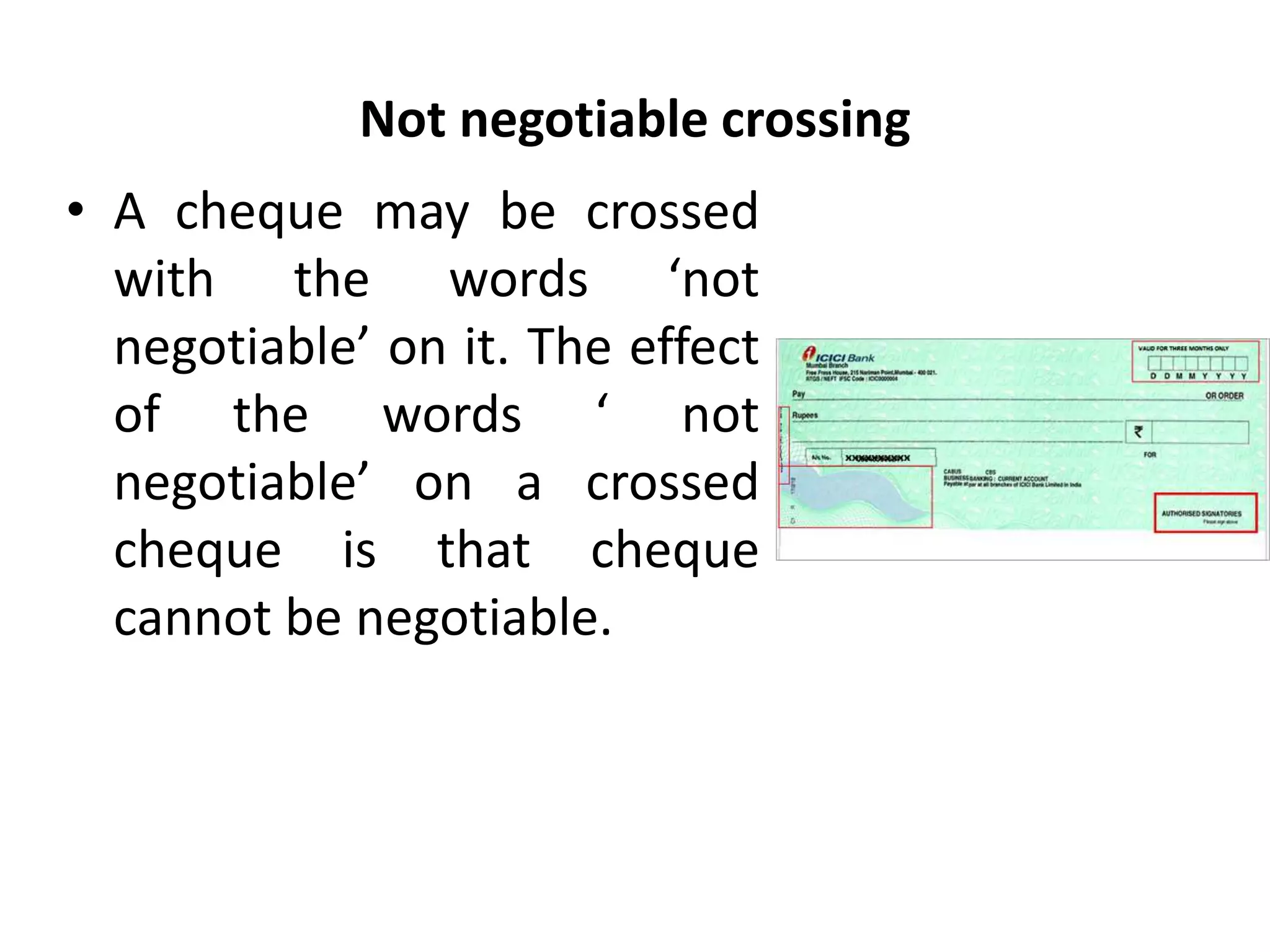 Cheques - Legal Environment of Business - Business Law - Manu Melwin ...