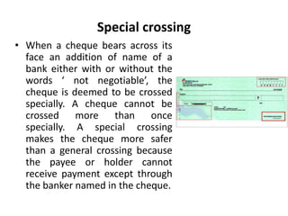 Cheques - Legal Environment of Business - Business Law - Manu Melwin ...