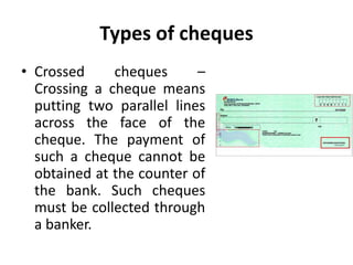 Cheques - Legal Environment of Business - Business Law - Manu Melwin ...