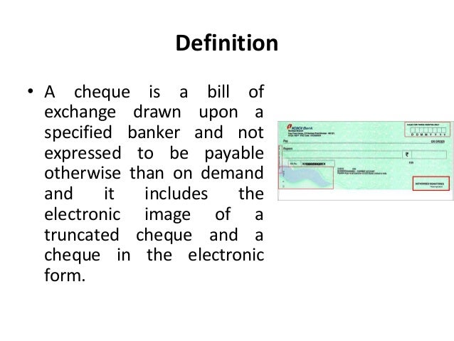 Cheques - Legal Environment of Business - Business Law - Manu Melwin