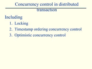 4. concurrency control | PPT | Databases | Computer Software and Applications
