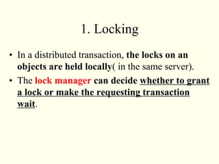 4. concurrency control | PPT | Databases | Computer Software and Applications