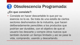 Obsolecensia planificada y percibida | PPTX