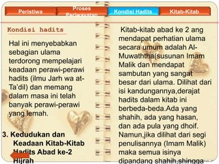 Kodifikasi Hadits : Periode 4 | PPT