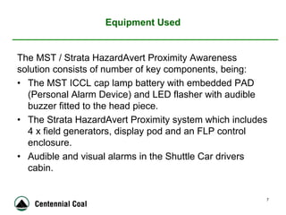Peter Nelson - Underground shuttle car collision avoidance trial | PDF