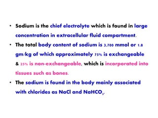 SODIUM METABOLISM | PPTX